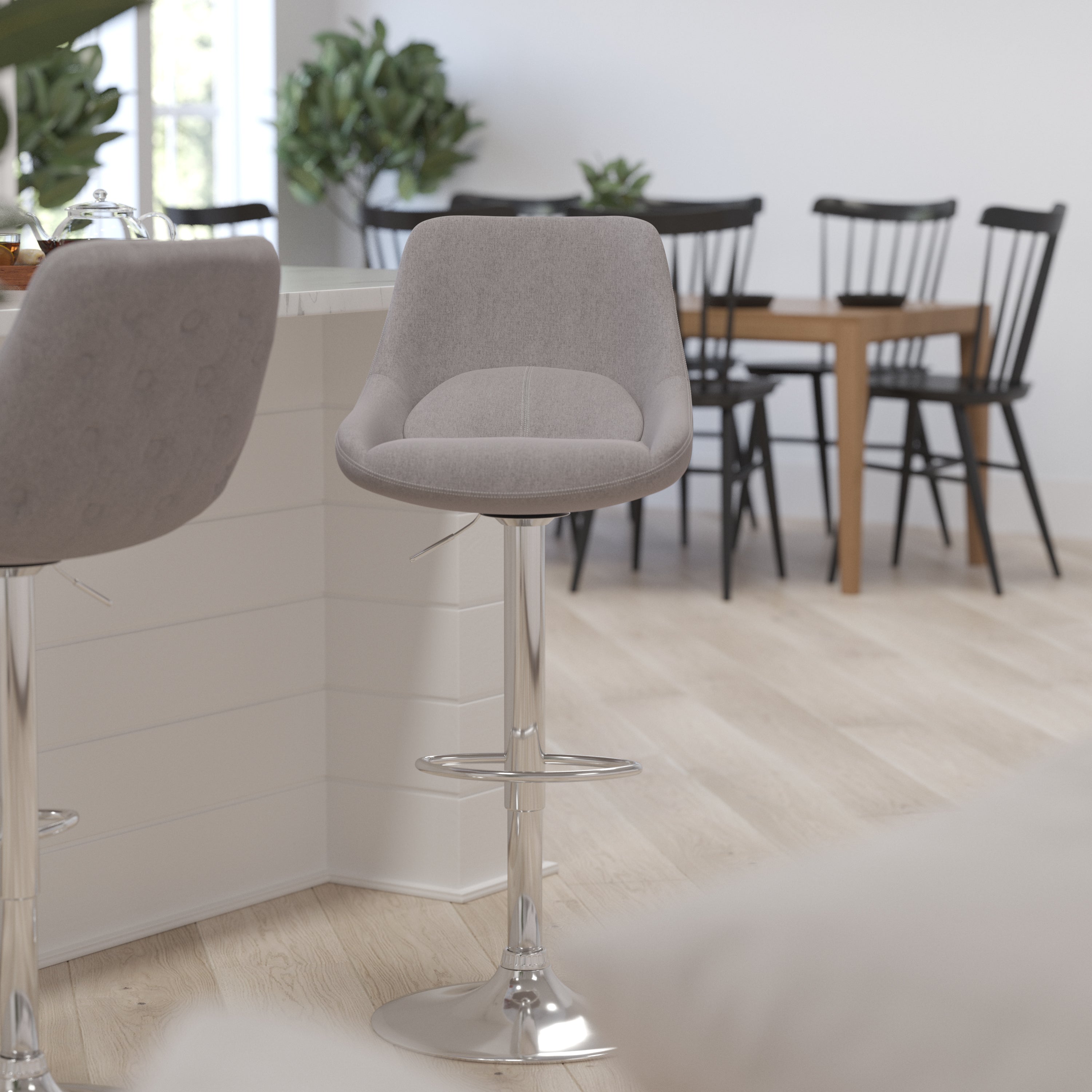 Sonders Adjustable Height Barstool Contemporary Barstool with Support
