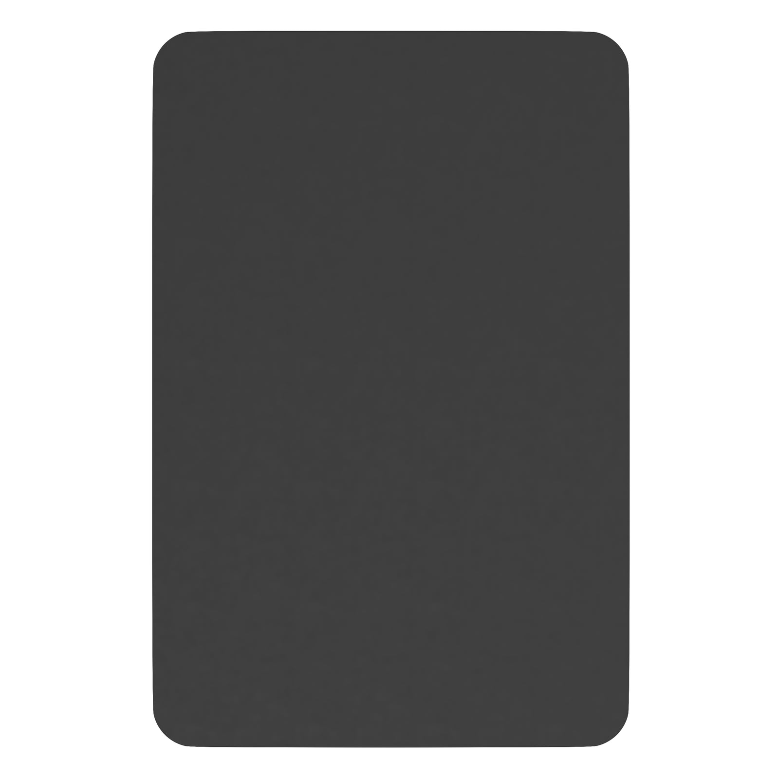 Halstead 20" x 30" Matte Black Decorative Wall Mirror with Rounded Cor